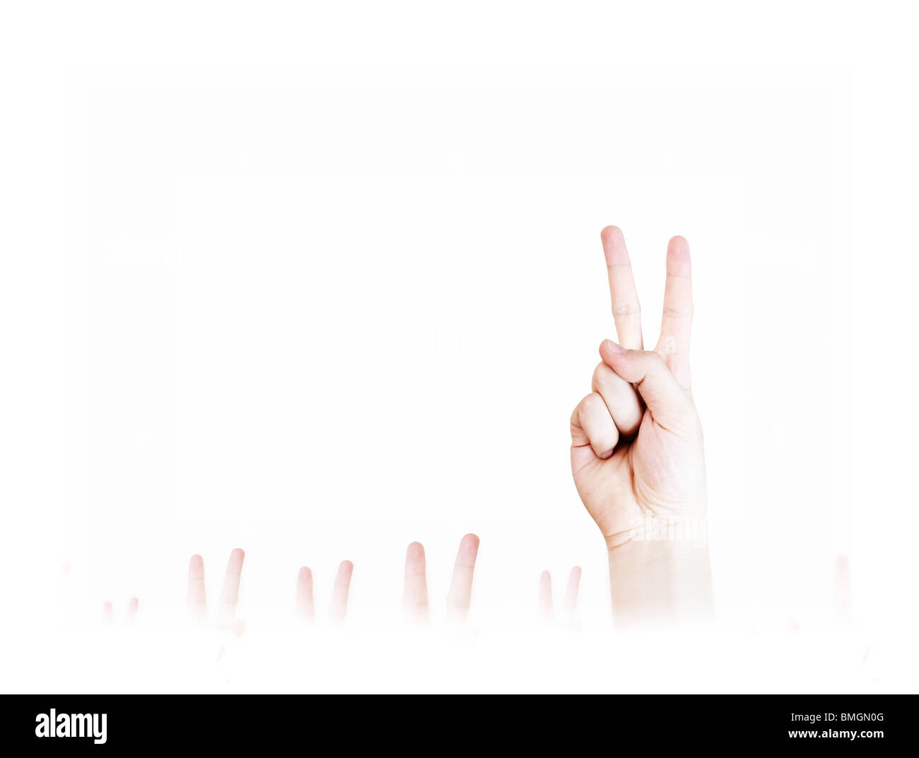 Hand sign. Answer concept. Good quality Stock Photo - Alamy