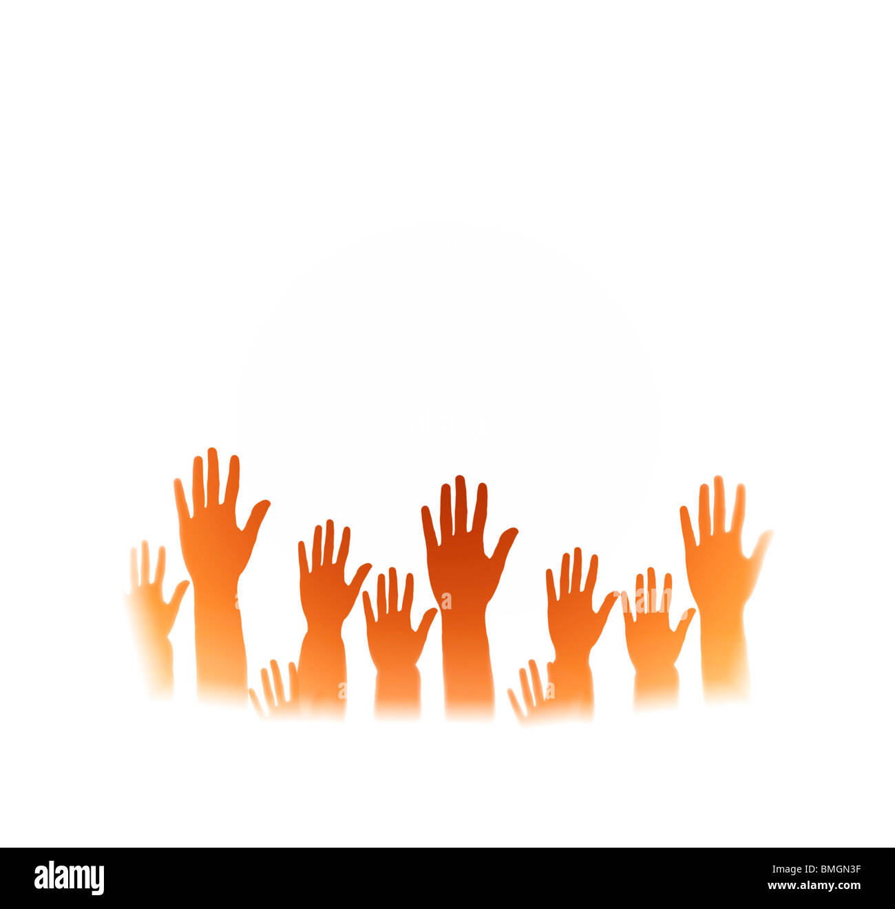 Hands separate Cut Out Stock Images & Pictures - Alamy