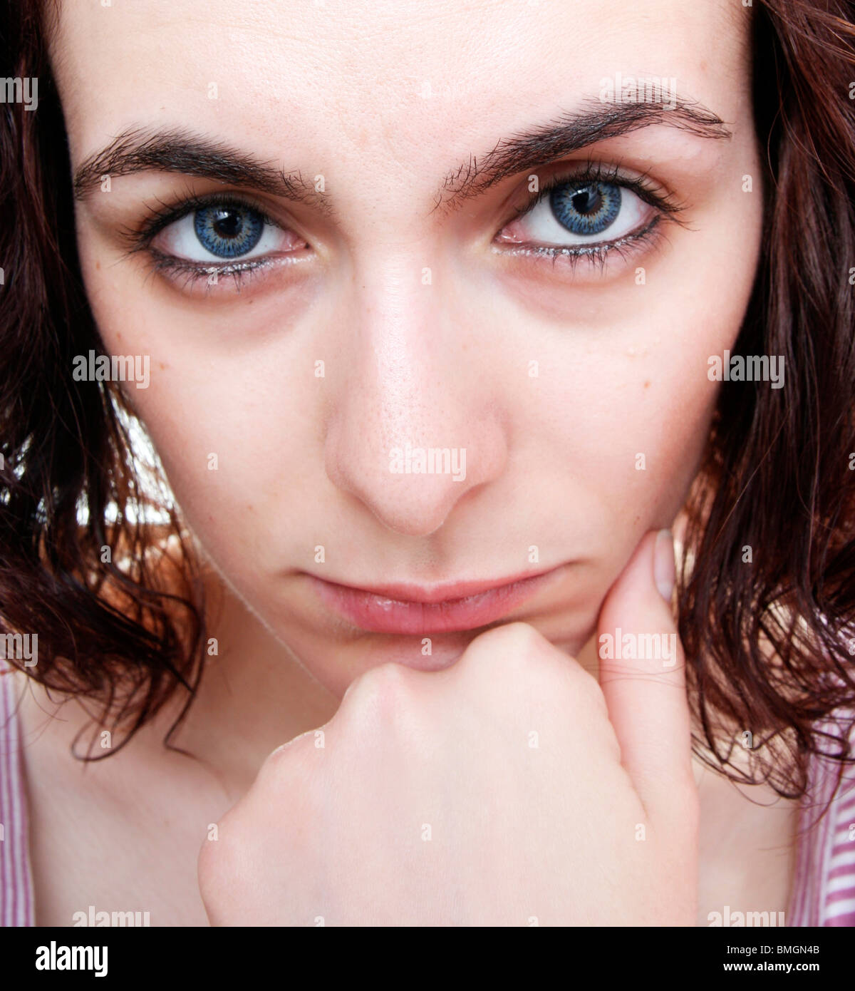 Young and beauty woman looking at you Stock Photo - Alamy