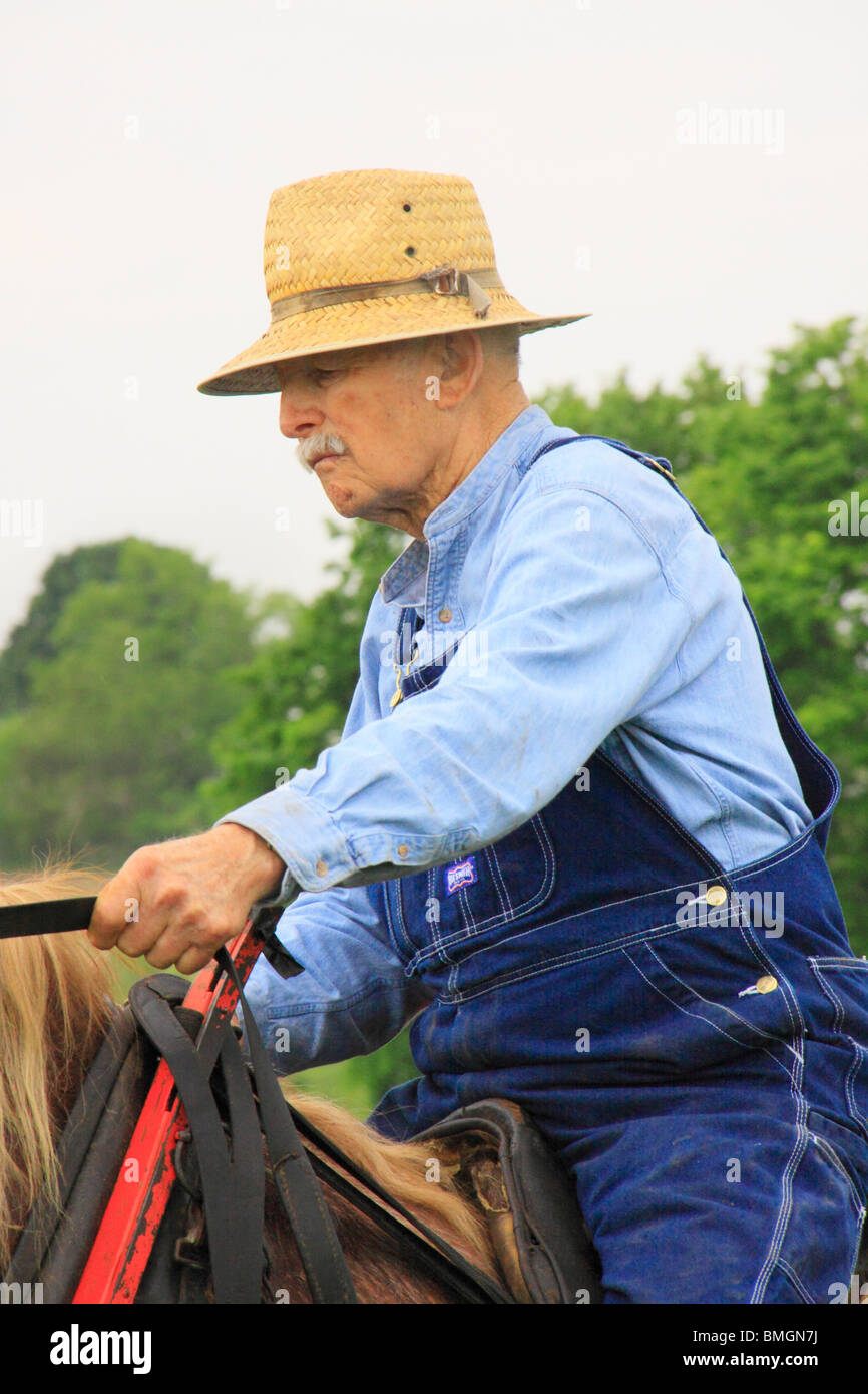Charlie Lindsay drives six horse bell team, Greencastle, Pennsylvania ...