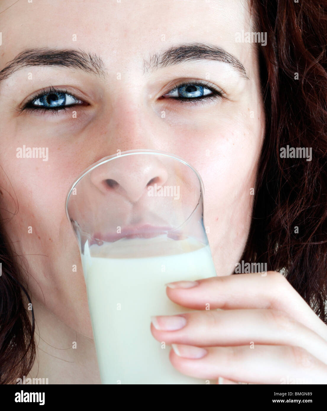 Teenage drinks milk Stock Photo - Alamy