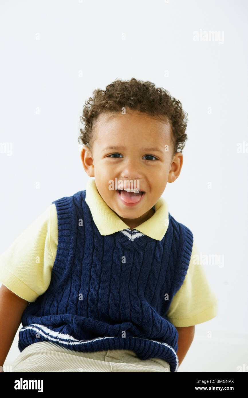 Portrait Of A Young Boy Stock Photo - Alamy