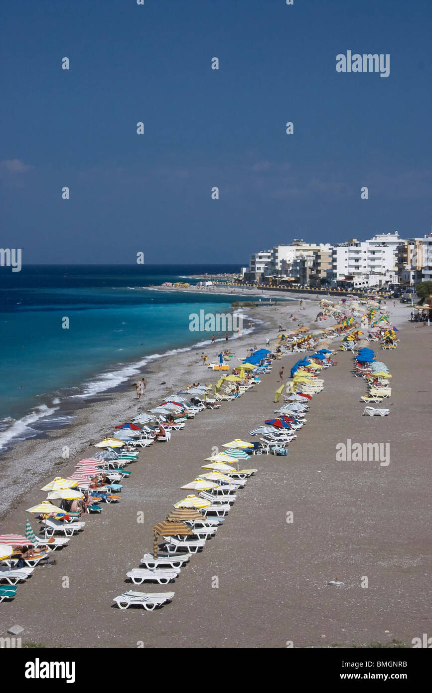 Ixia beach, Rhodes Stock Photo - Alamy