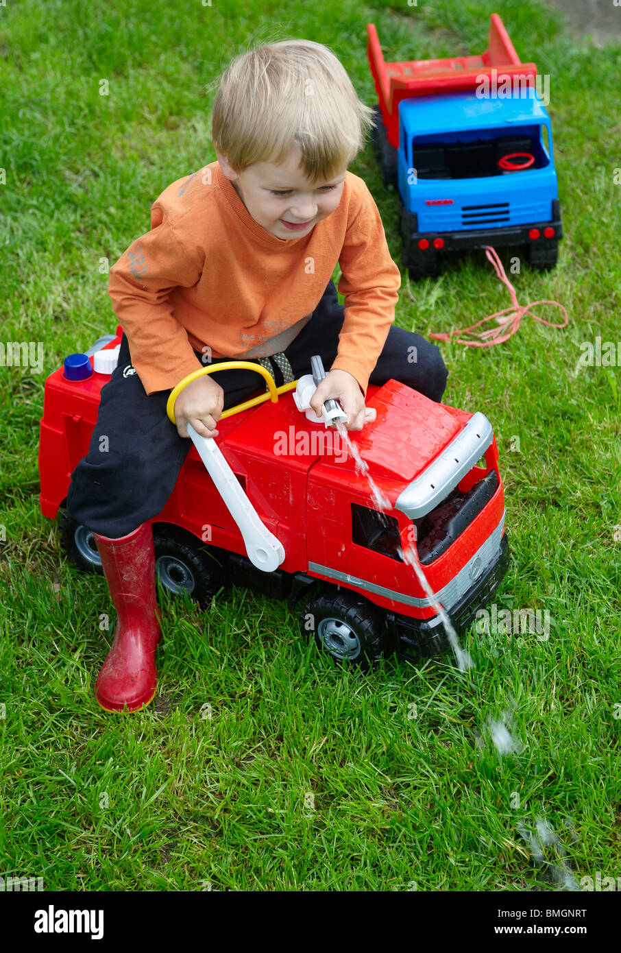 Toy fire engine hi-res stock photography and images - Alamy