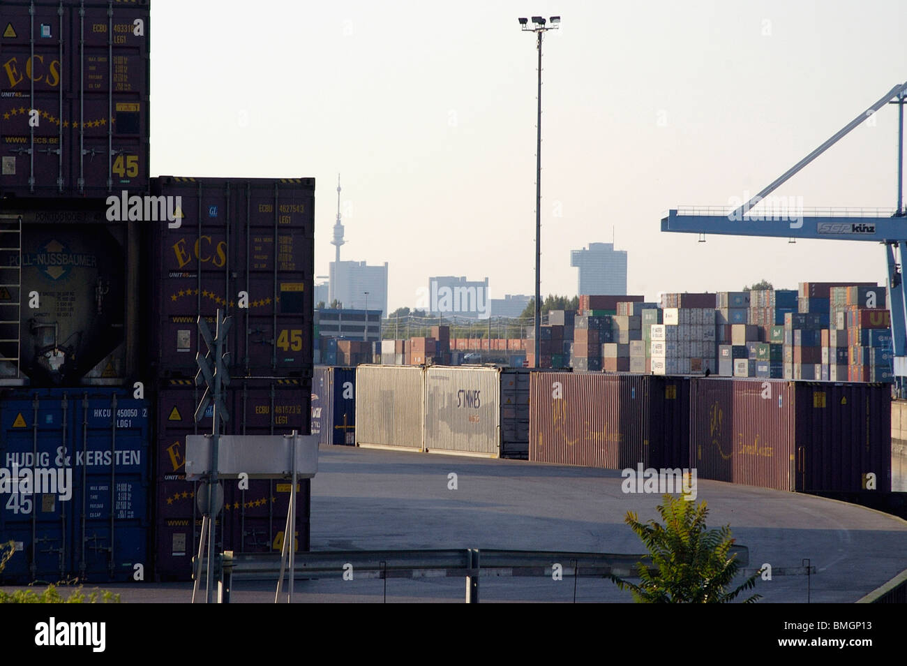 Port of Vienna Stock Photo - Alamy