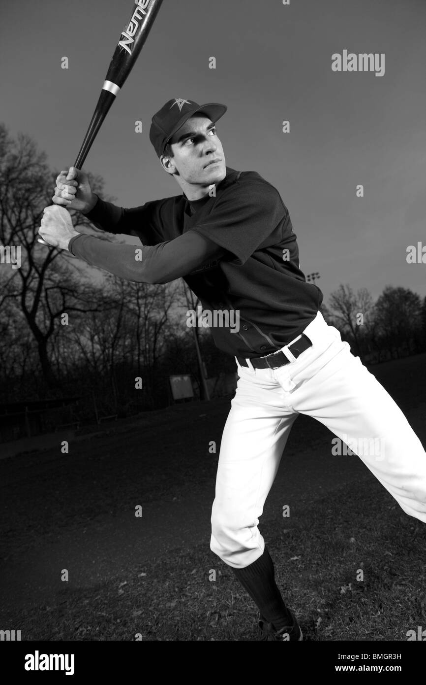 Baseball player Black and White Stock Photos & Images - Alamy