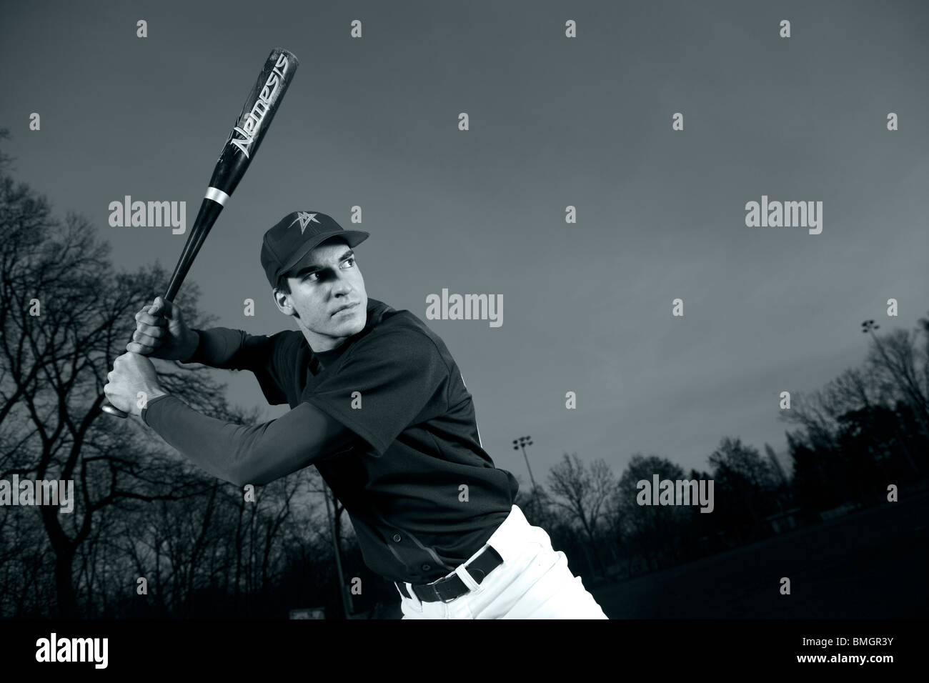 Stylish black baseball cap hi-res stock photography and images - Alamy