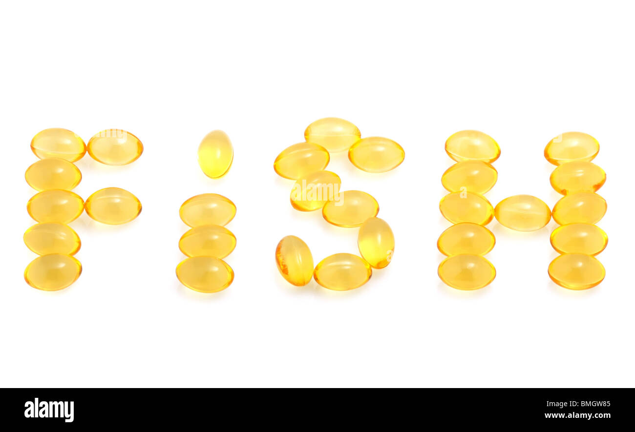 Fish oil copy space Cut Out Stock Images & Pictures - Alamy