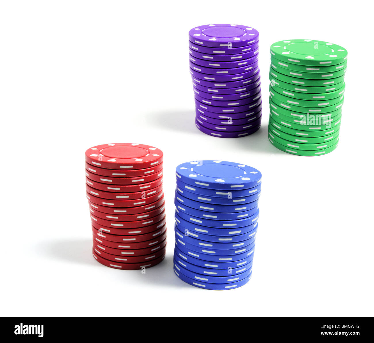 Stacks of Poker Chips Stock Photo - Alamy