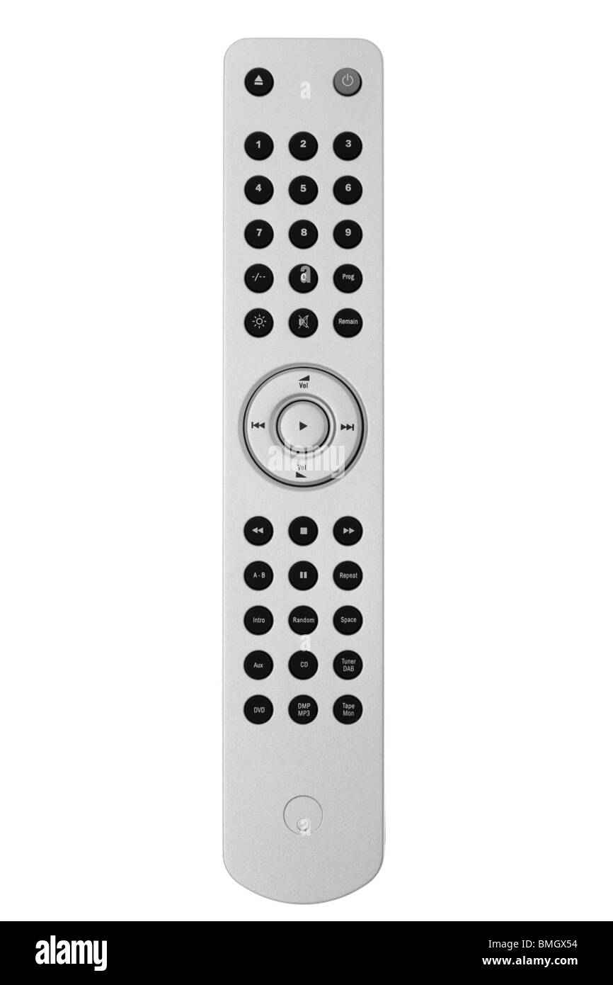 Tv remote control on white Black and White Stock Photos & Images - Alamy