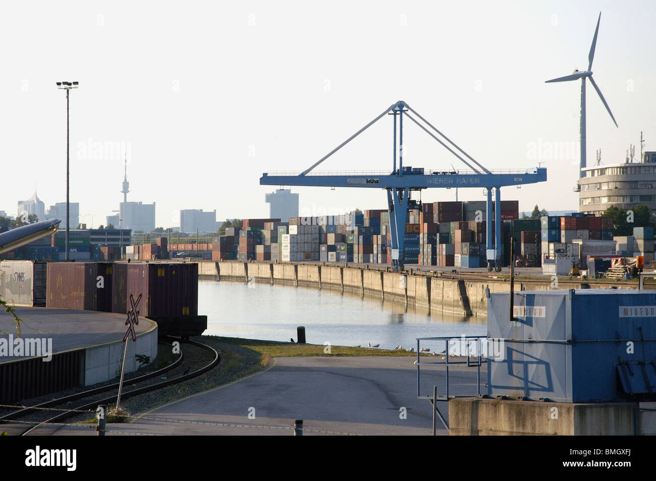 Port of Vienna Stock Photo - Alamy