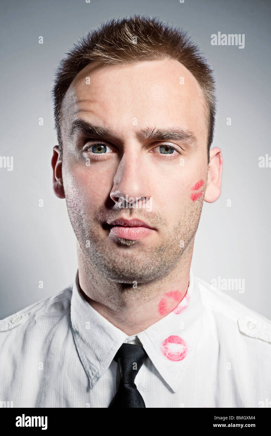 Lipstick kiss on the cheek hi-res stock photography and images - Alamy