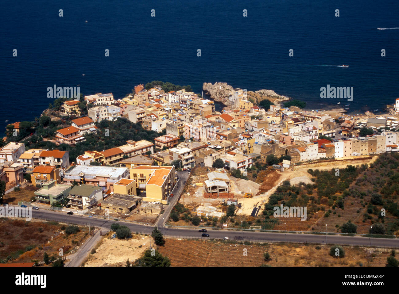 Porticello Sicily Italy Overview Stock Photo - Alamy