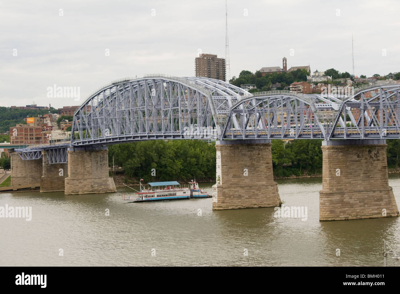 Newport Southbank Bridge over the Ohio River. Know locally as the ...