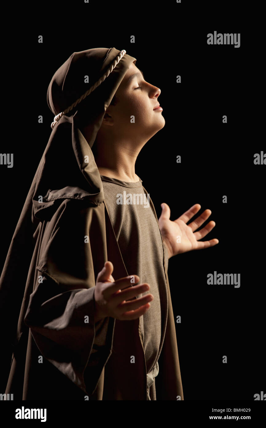 Boy Depicting A Young Jesus Stock Photo - Alamy