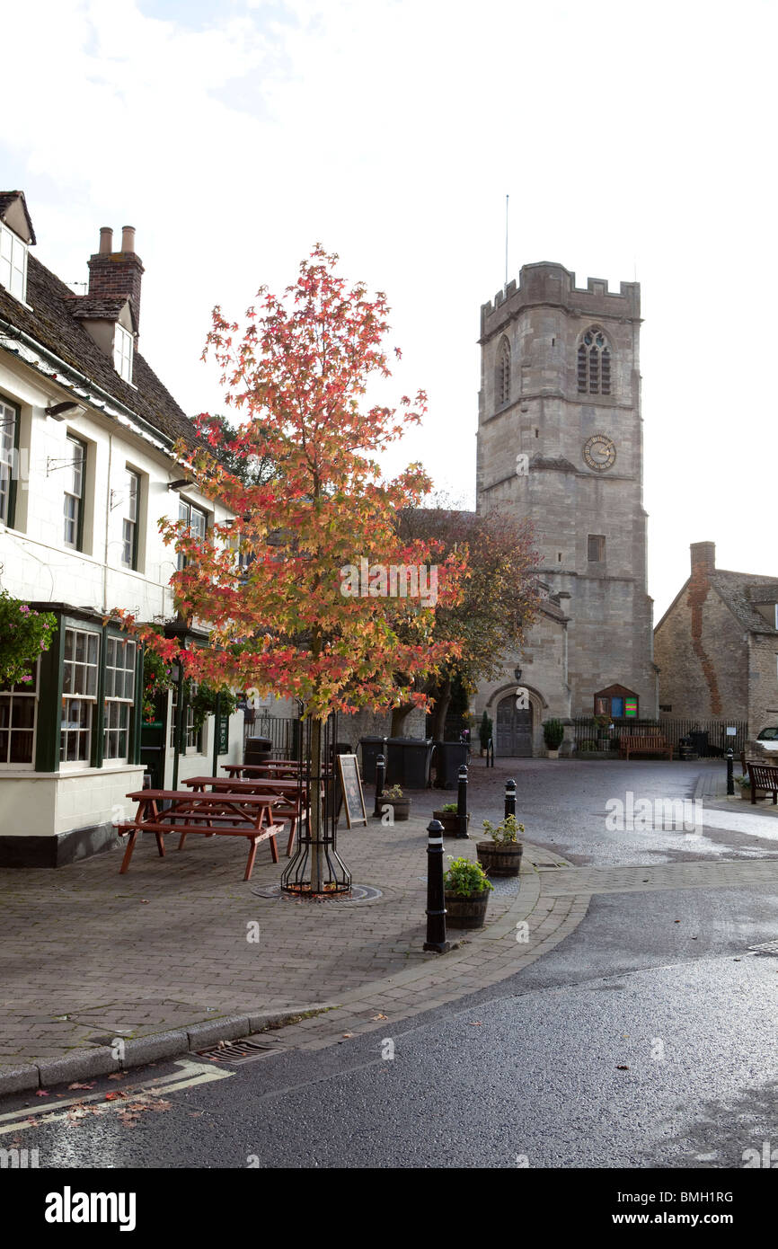 Eynsham village square Oxfordshire Stock Photo - Alamy