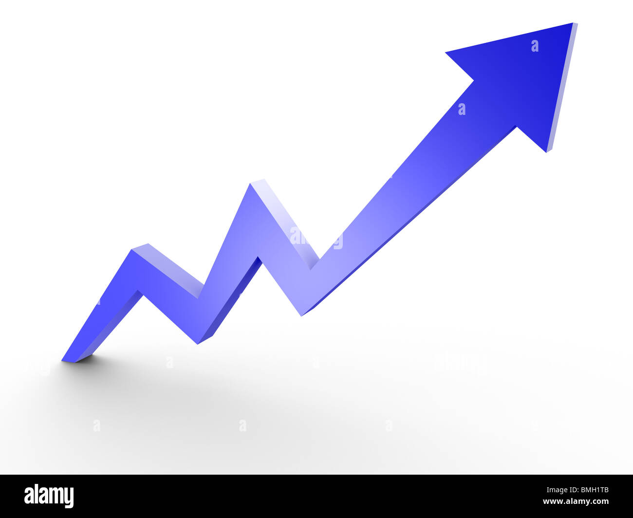 Business Graph, 3d rendered conceptual arrow chart Stock Photo - Alamy