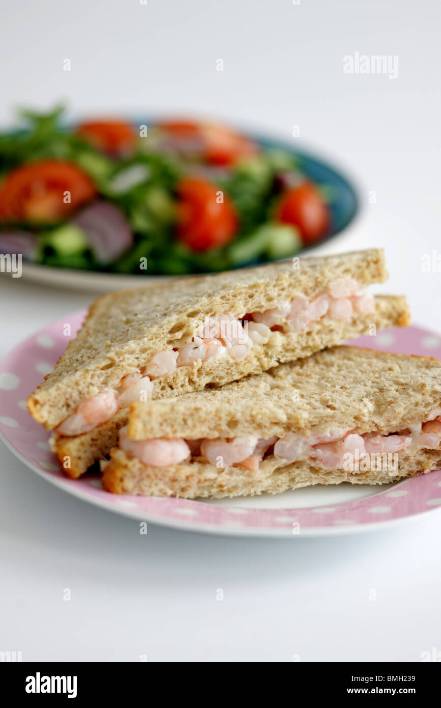 Prawn Sandwich in Oatmeal Bread Stock Photo - Alamy