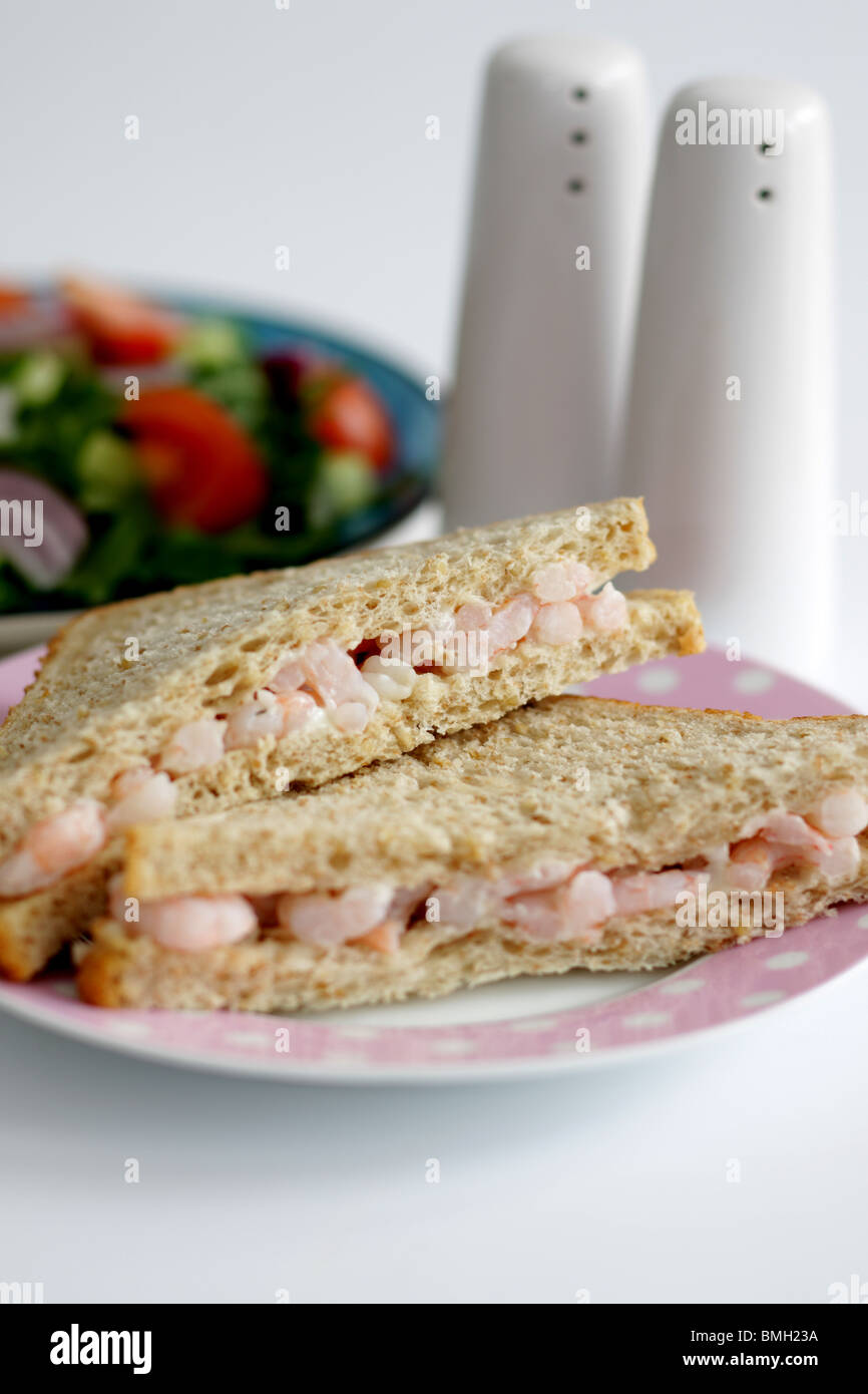 Prawn Sandwich in Oatmeal Bread Stock Photo - Alamy