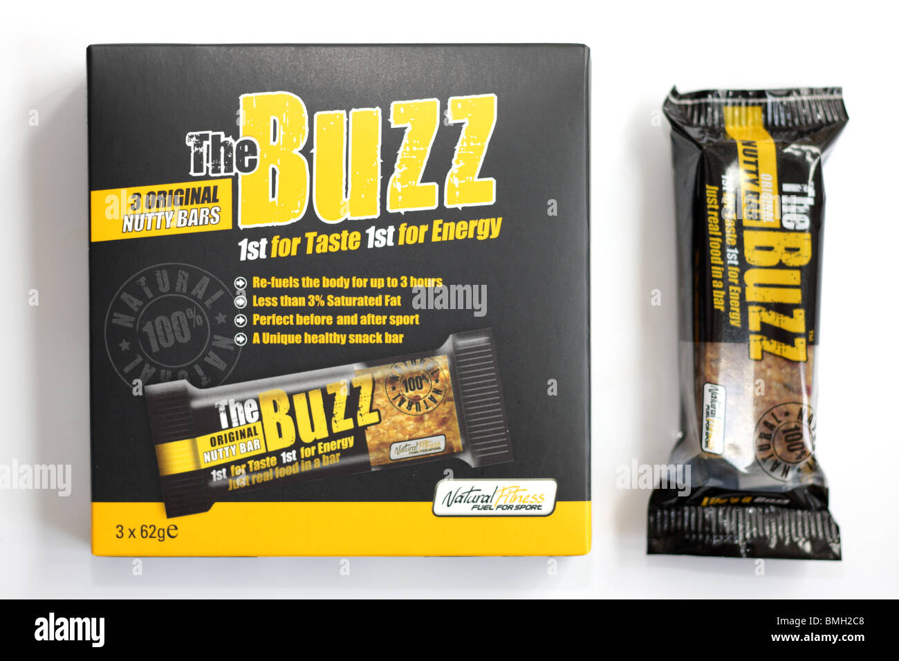 Buzz Nutty Cereal Bar Stock Photo - Alamy