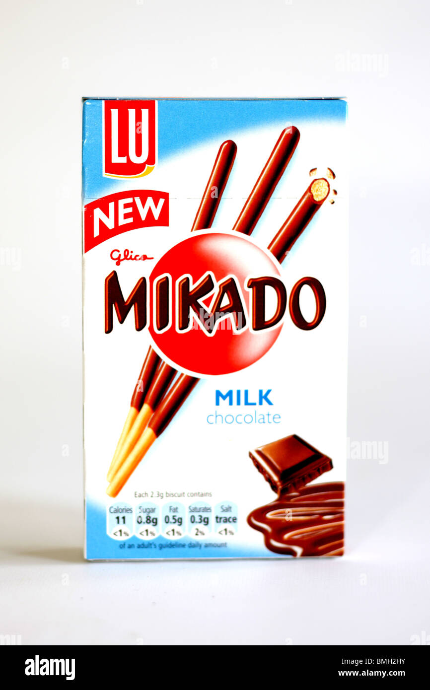 Mikado Milk Chocolate Sticks Stock Photo - Alamy