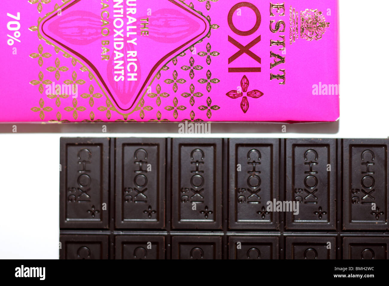 Choxi Dark Chocolate Bar Stock Photo - Alamy