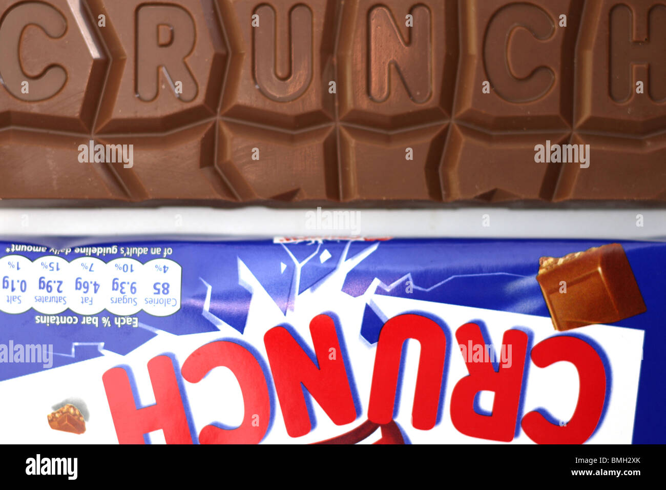 Nestles Crunch Milk Chocolate Bar Stock Photo - Alamy
