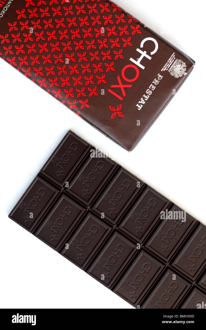 Prestat Choxi Antioxidant Dark Chocolate Bar Stock Photo - Alamy