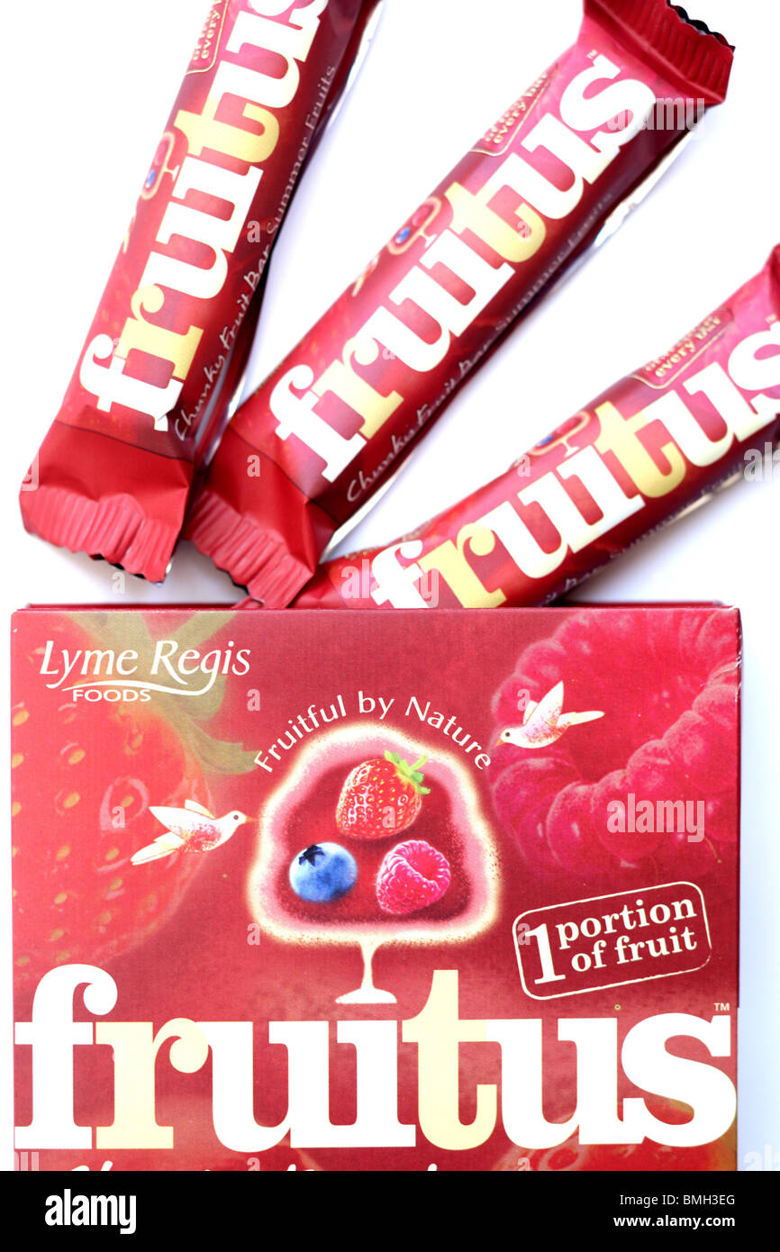 Fruitus Chunky Fruit Snack Bars Stock Photo - Alamy