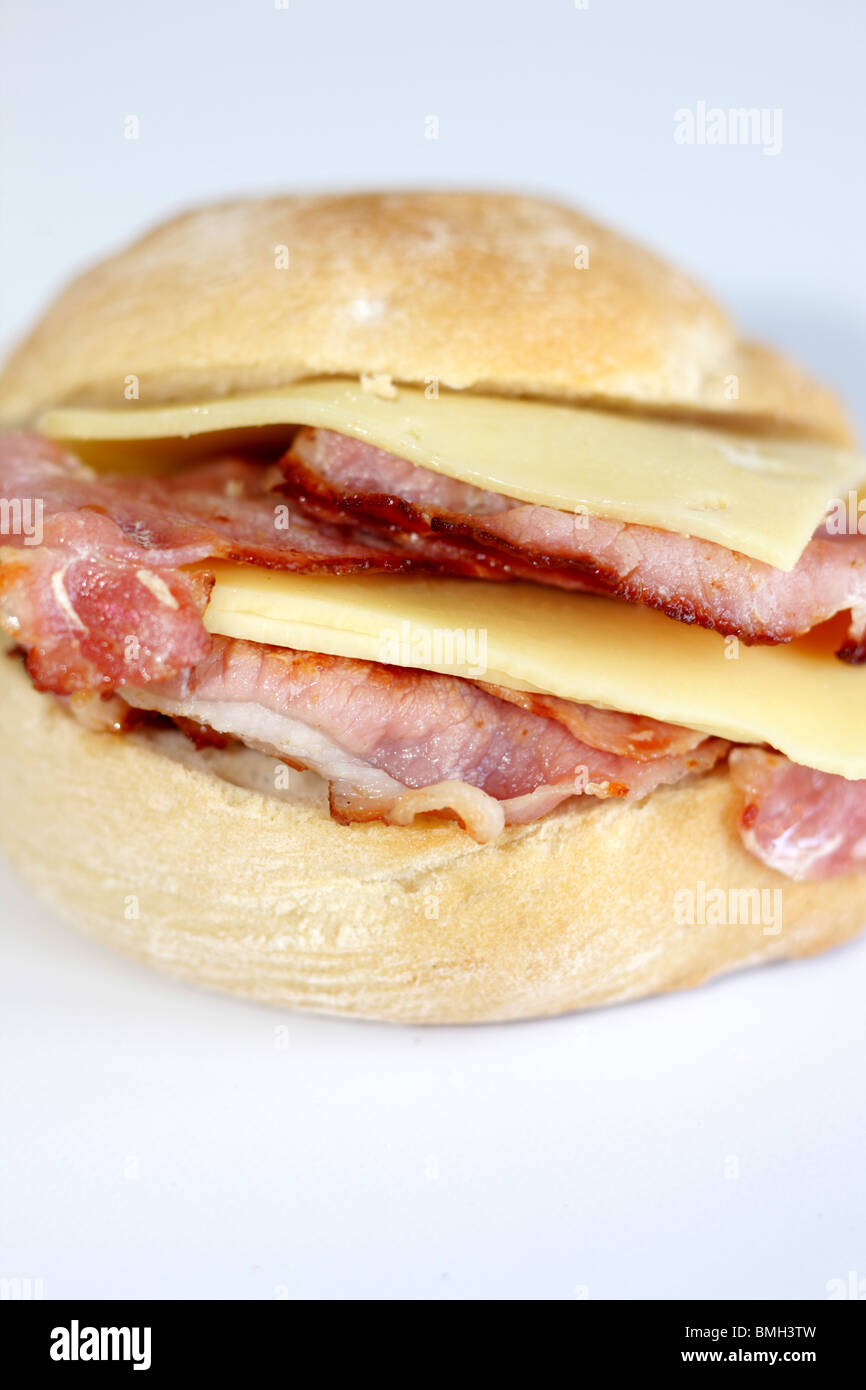 Bacon and Cheese Roll Stock Photo - Alamy