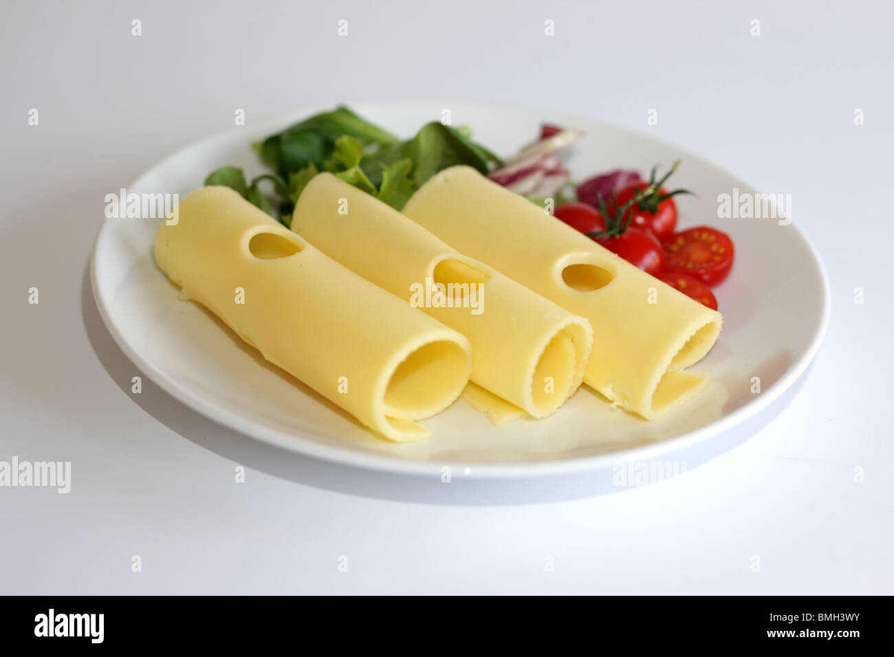 Leerdammer Cheese Slices Stock Photo - Alamy