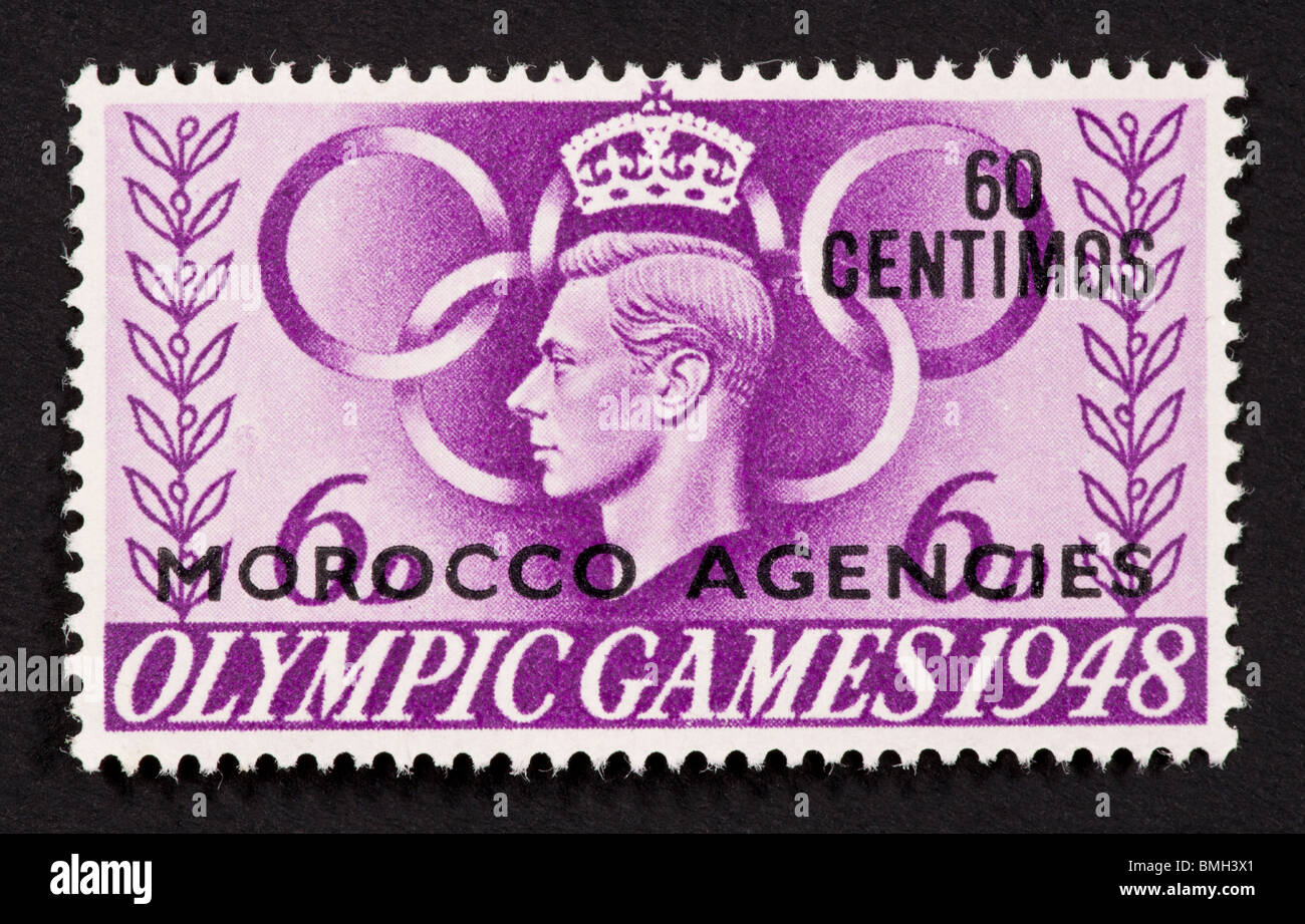 Postage stamp from Great Britain for the 1948 Olympic Games ...