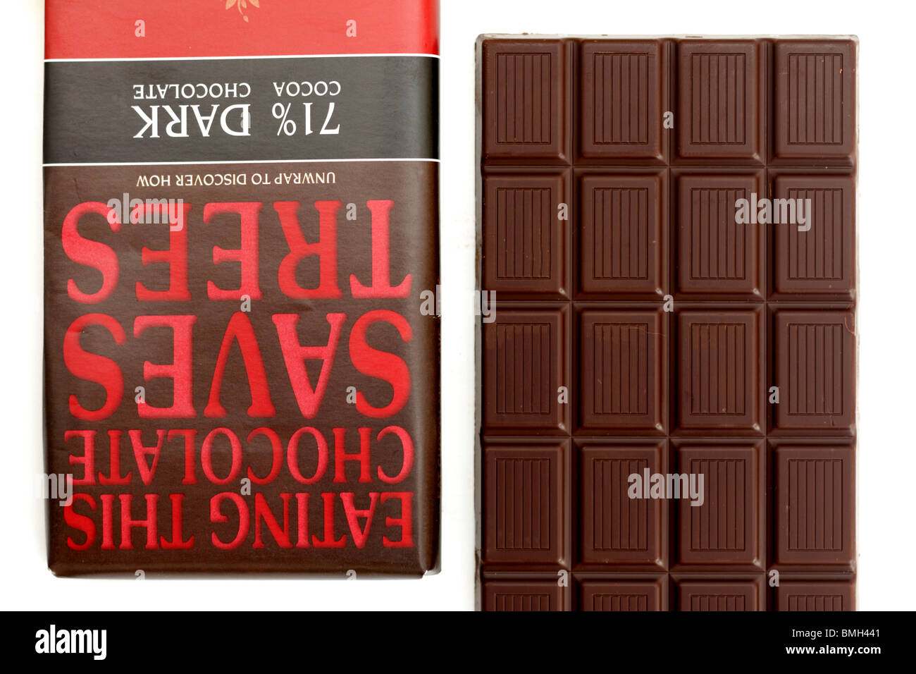 Dark Chocolate Bar Stock Photo - Alamy