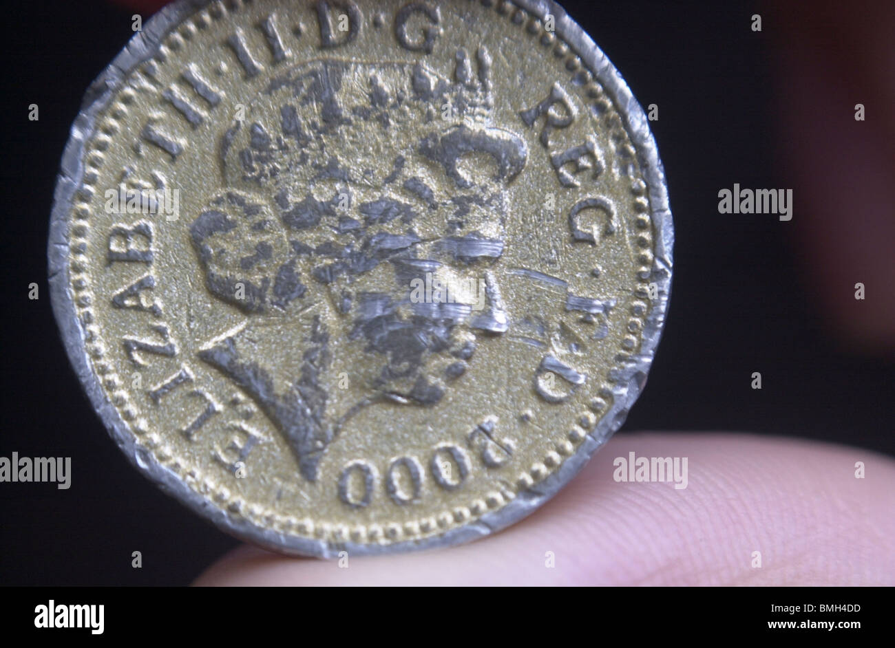 Counterfeit uk coins hi-res stock photography and images - Alamy