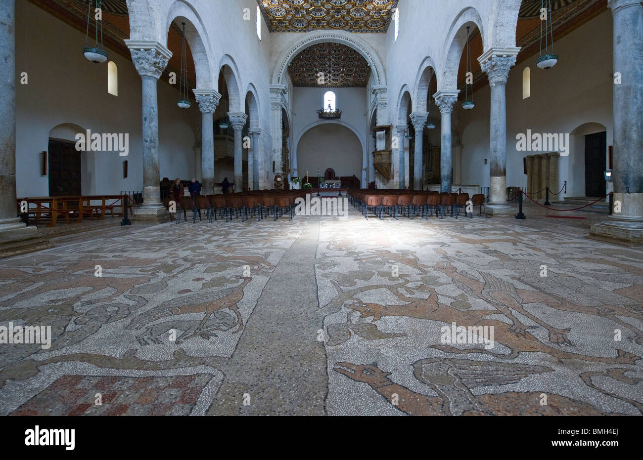 Apulia,Salento, Otranto, the mosaics of the Cathedral inside Stock ...