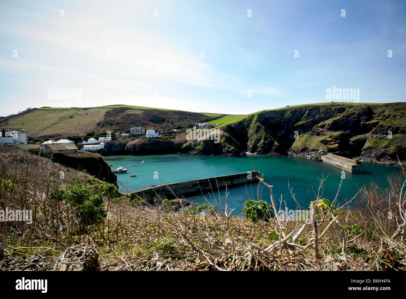 Port Issac Cornwall UK Harbor Harbour Stock Photo - Alamy