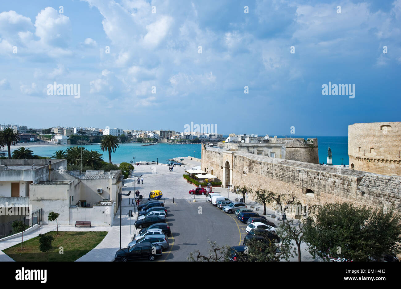 Apulia,Salento, Otranto,foreshortening os the city center Stock Photo ...