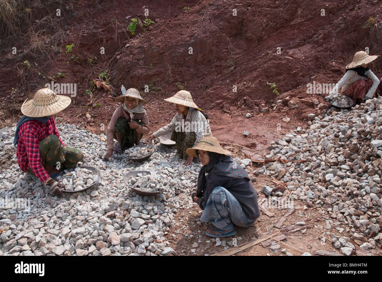 Myanmar. Burma. Shan State. On the road from Thazi to Kalaw Stock Photo ...