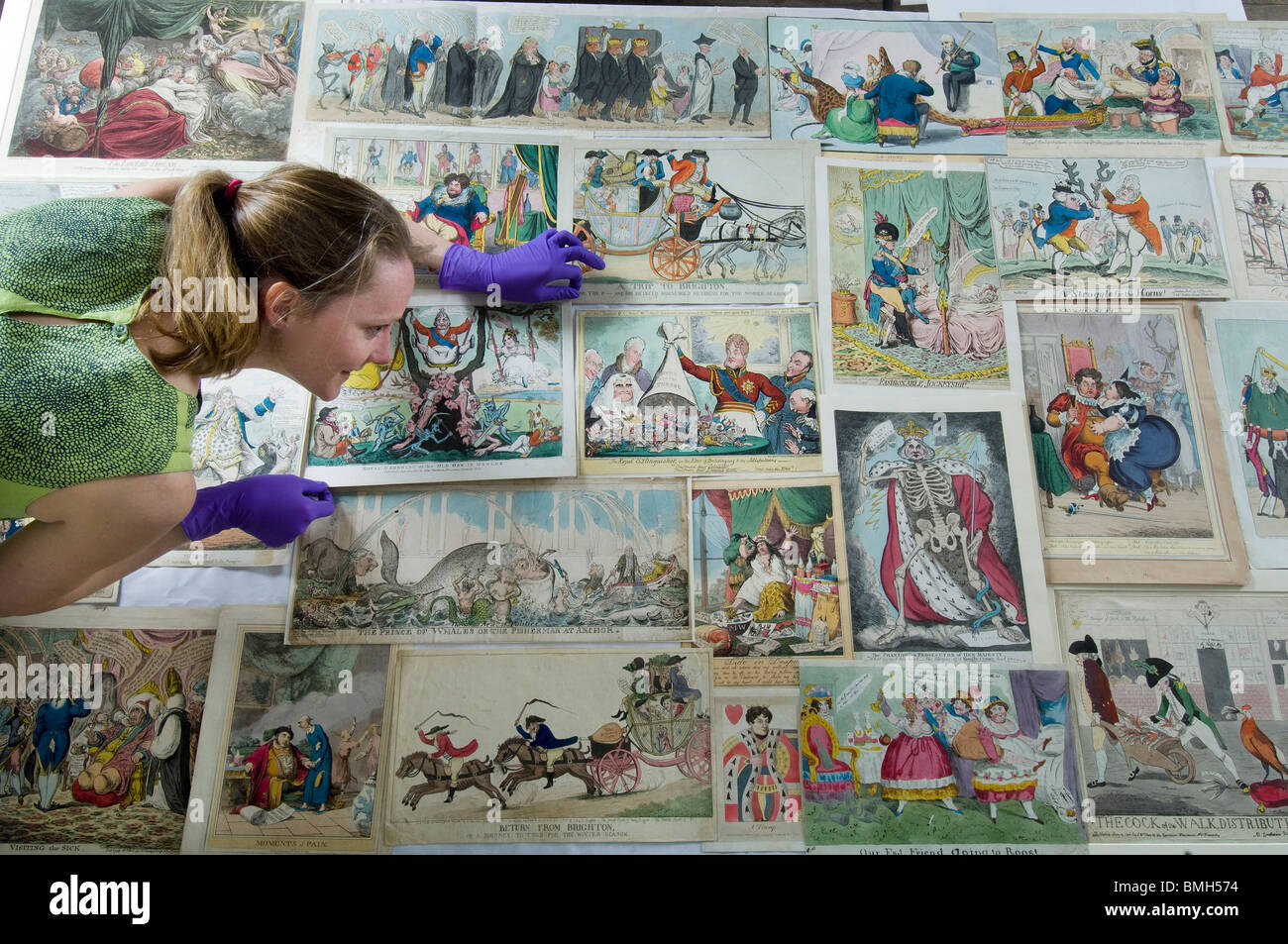 A collection of political cartoons and caricatures from the 1700s and ...