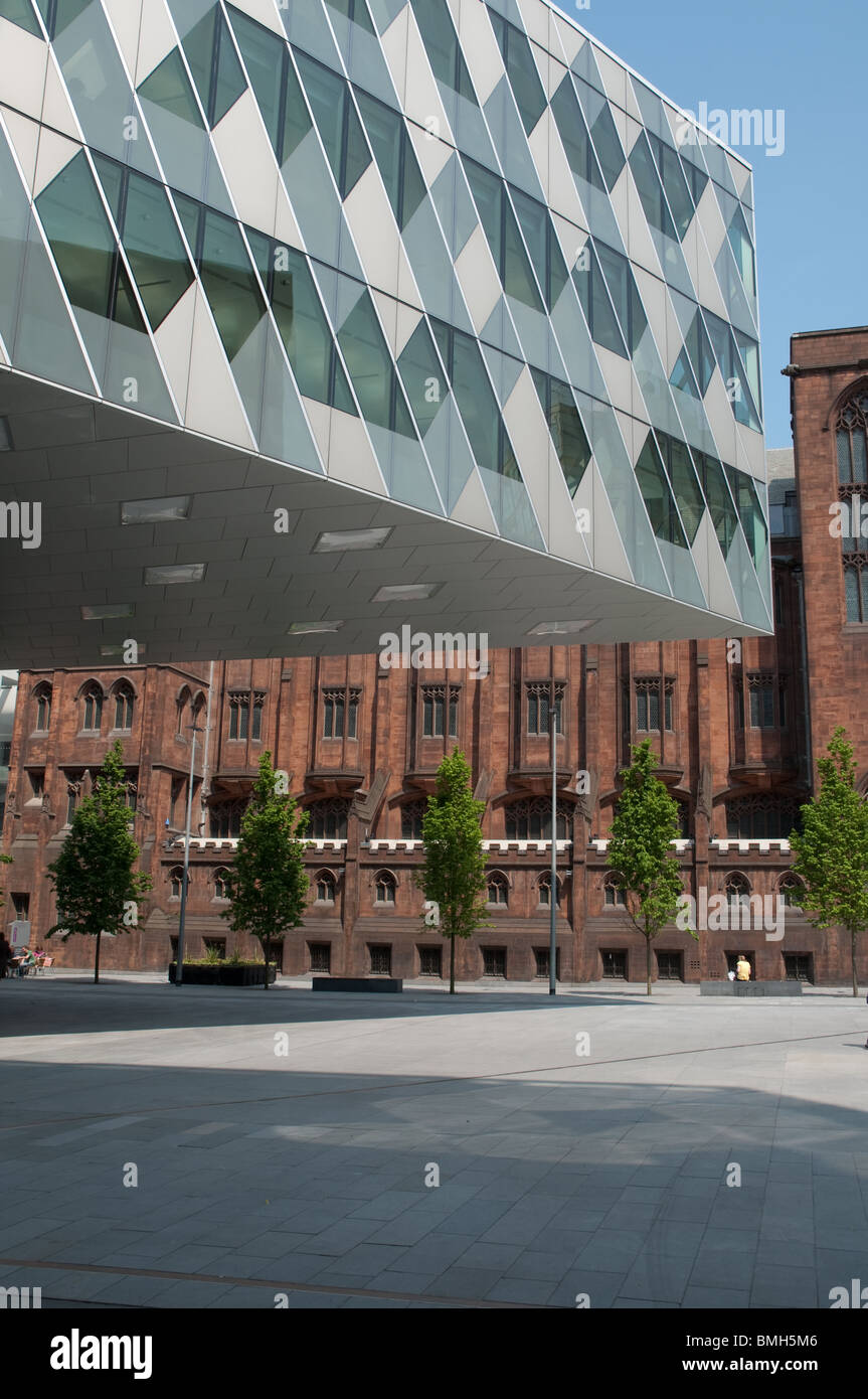 Contemporary architecture of Spinningfields against the backdrop of The ...