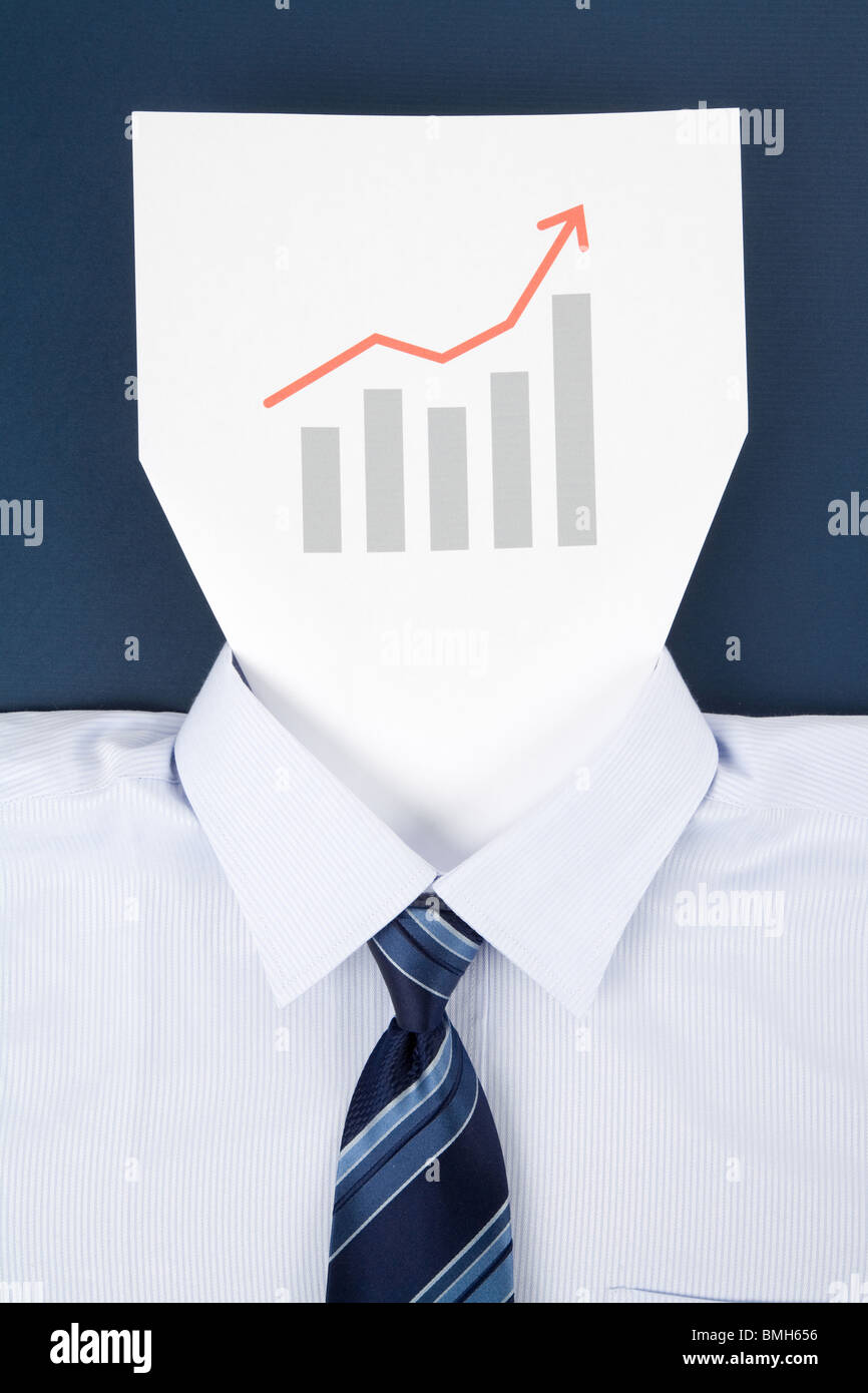 Paper Face and Chart, Business Concept Stock Photo - Alamy