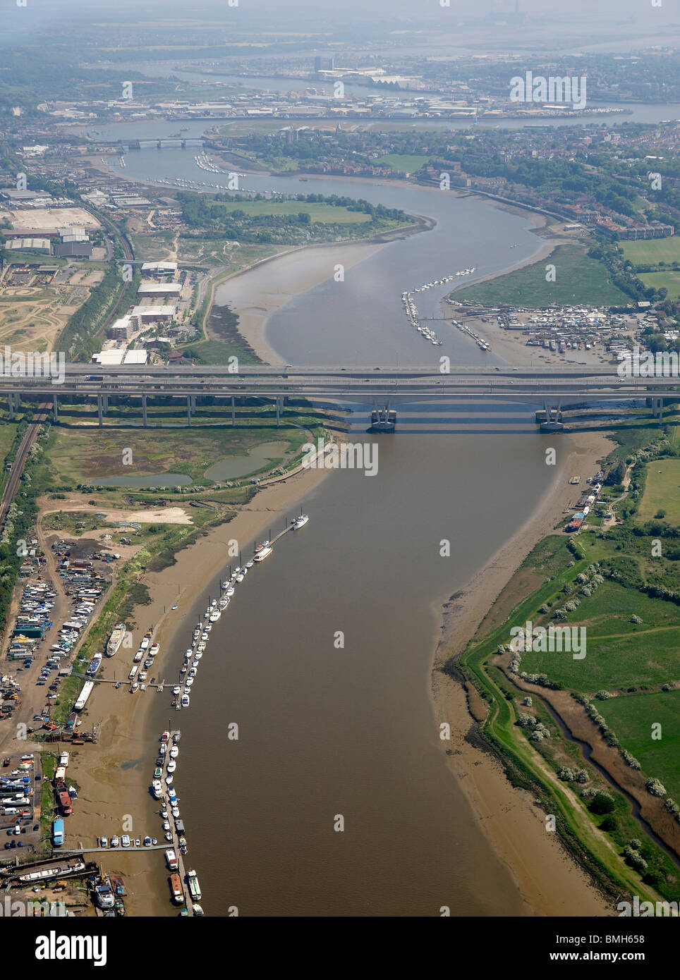 River Medway, and M20 International High Speed Rail Line Bridges ...