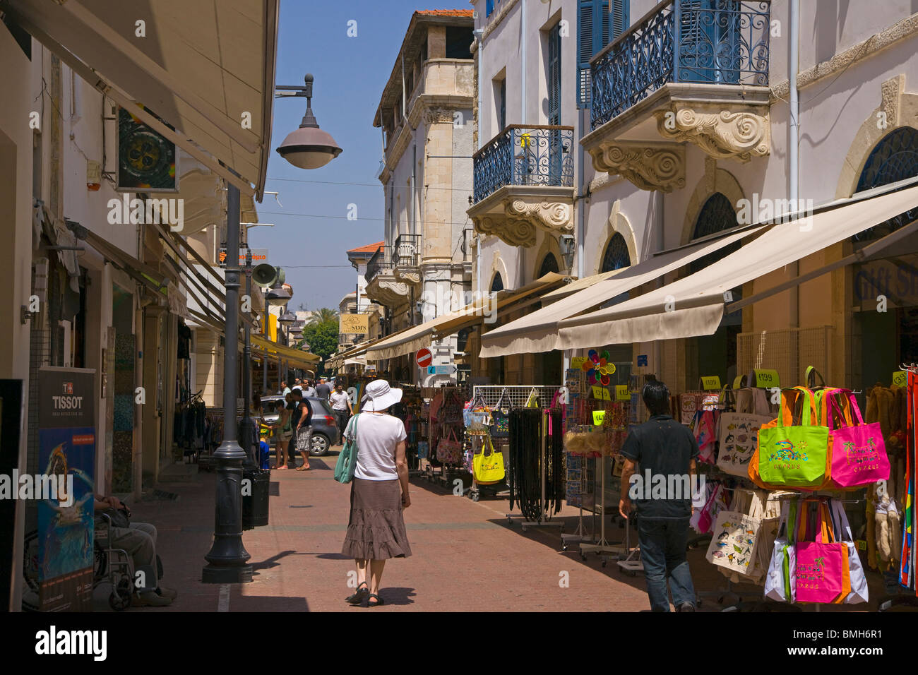 Street scene, shopping, Limassol, Lemesos, Cyprus Stock Photo - Alamy