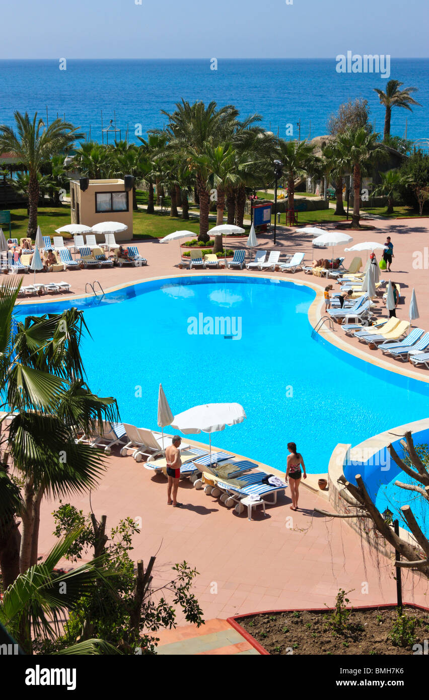 Hotel Swimming Pool in Alanya, Turkey Stock Photo - Alamy