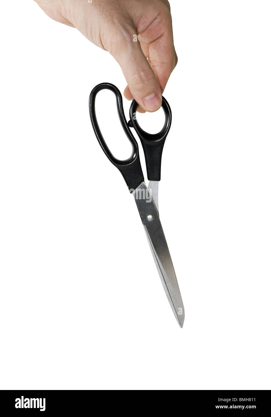 Hand with scissors Stock Photo - Alamy