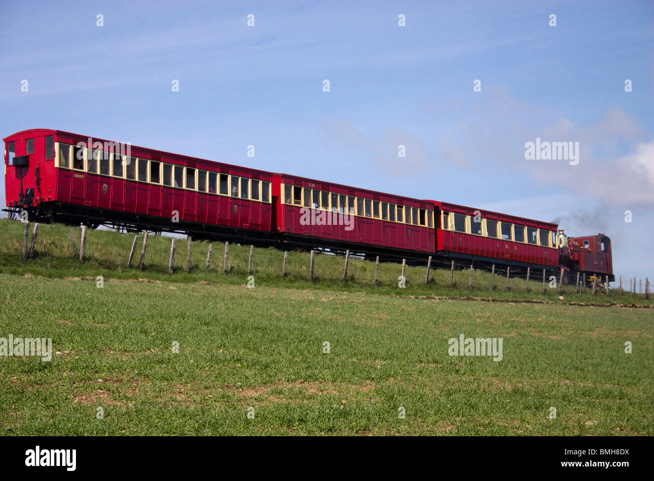 steam train on the isle of man Stock Photo - Alamy
