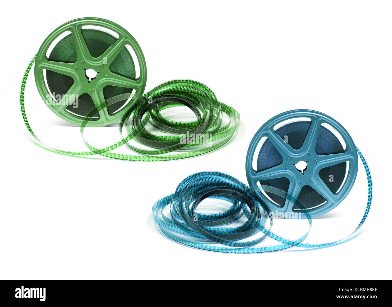 Movie Film Reels Stock Photo - Alamy