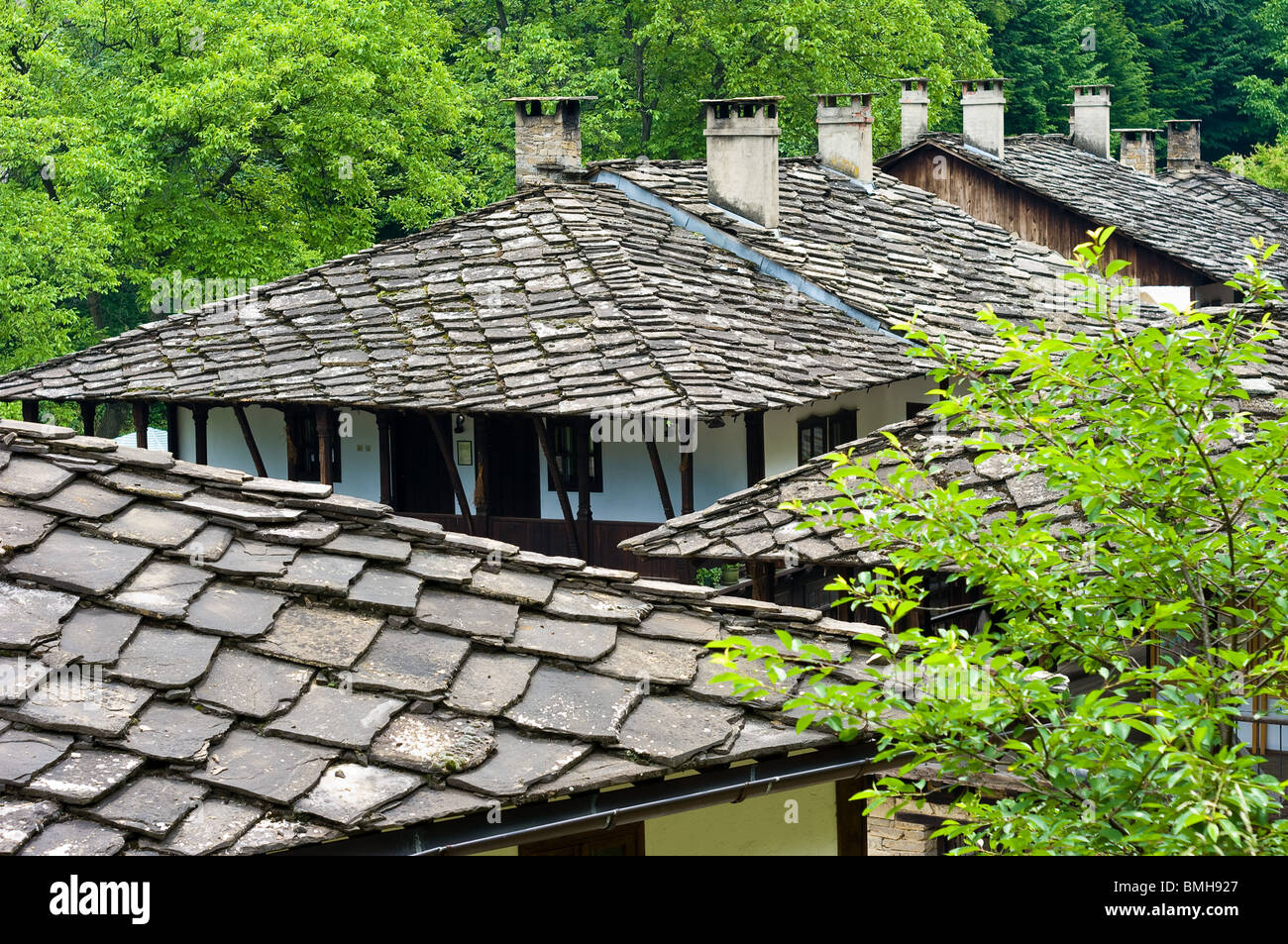 Architectural ethnographic complex outdoor Etar Bulgaria Stock Photo ...