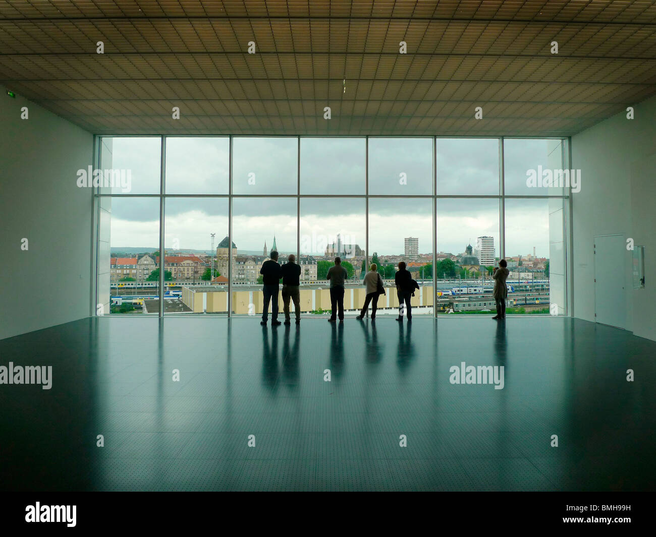 View of Metz from the Pompidou Centre art gallery in Metz France Stock ...