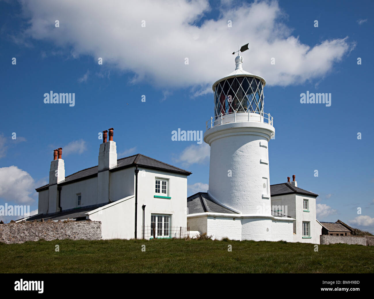 Lighthouse Caldey Island Wales UK Stock Photo - Alamy